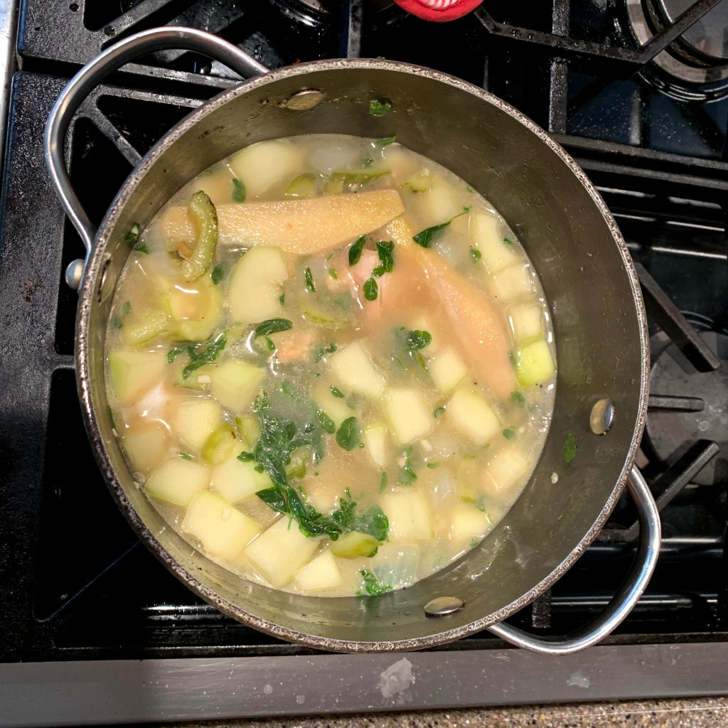 Bittermelon from Neil went in my Chicken Tinola – Living Hilo Style