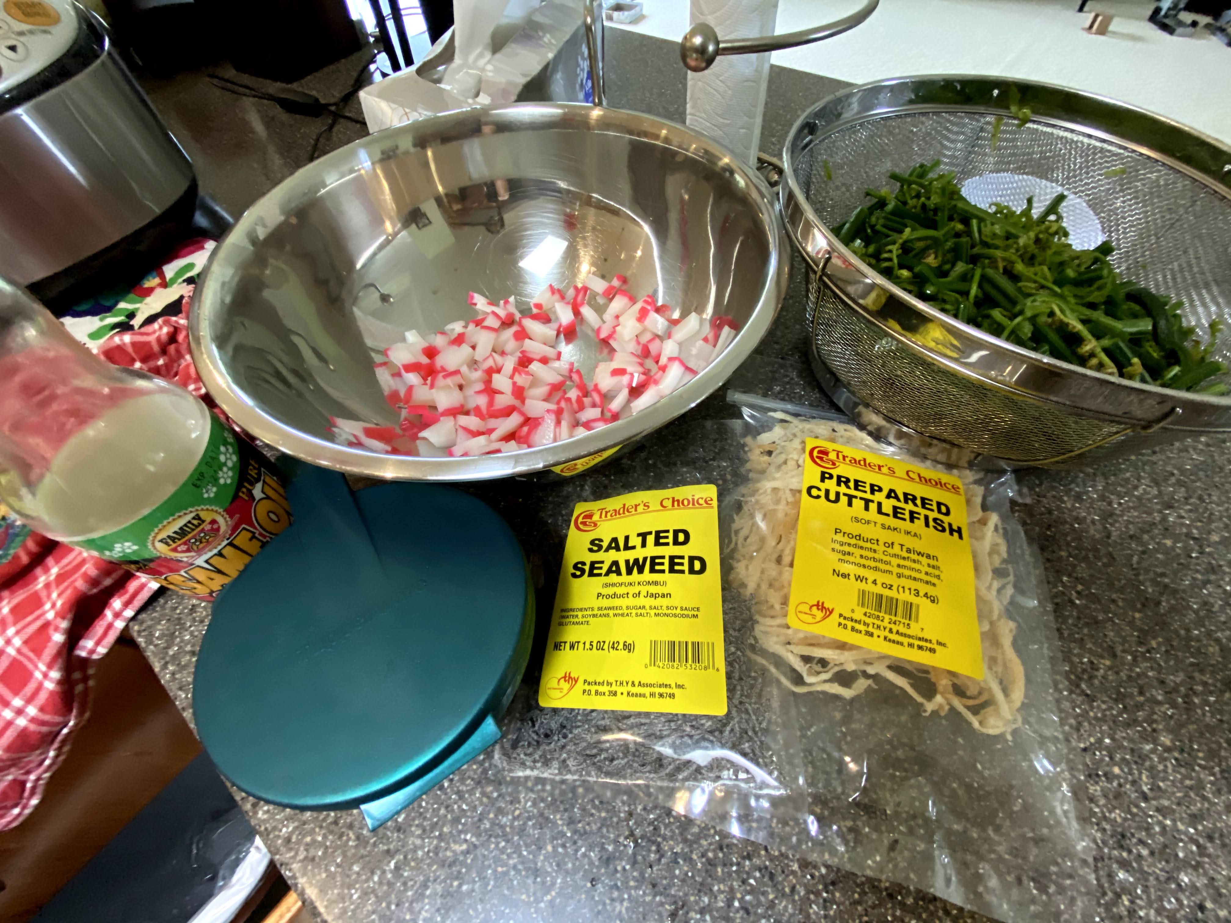 Warabi from Dorinna turned into Salad – Living Hilo Style