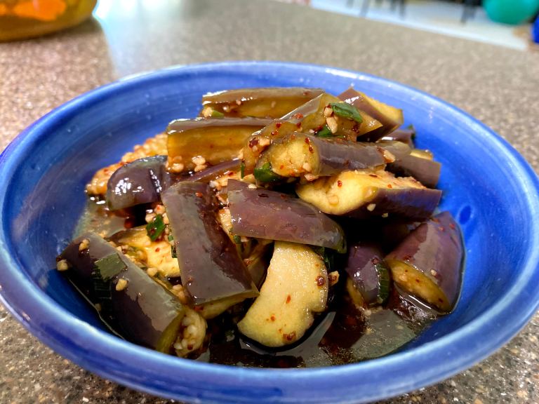Banchan: Korean Eggplant Pupu – Living Hilo Style